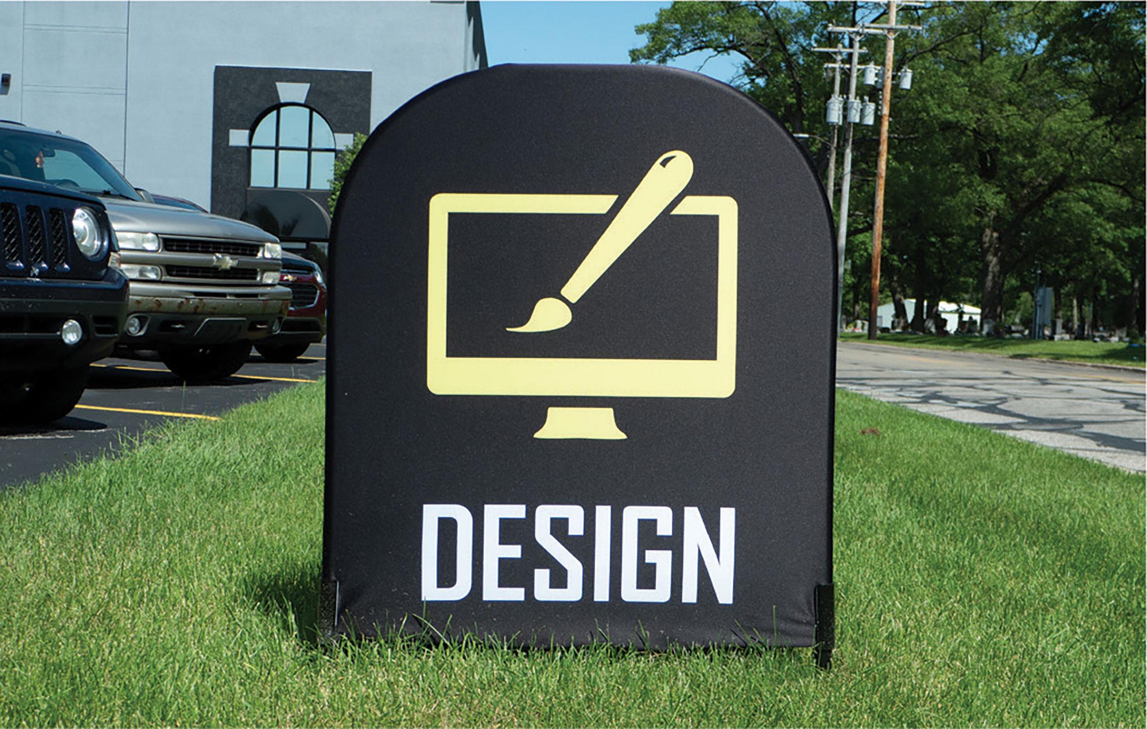 Curb Signs - SharkFin® – BigSigns.com